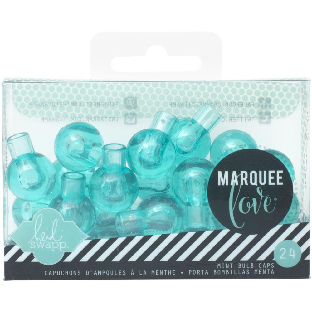 Heidi Swapp Marquee Love Bulb Caps .75″ 24/Pkg Teal – SA Scrapbook
